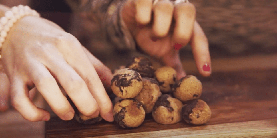 Vegan Chocolate Vanilla Swirl Truffle Ball Recipe | The Balanced Blonde