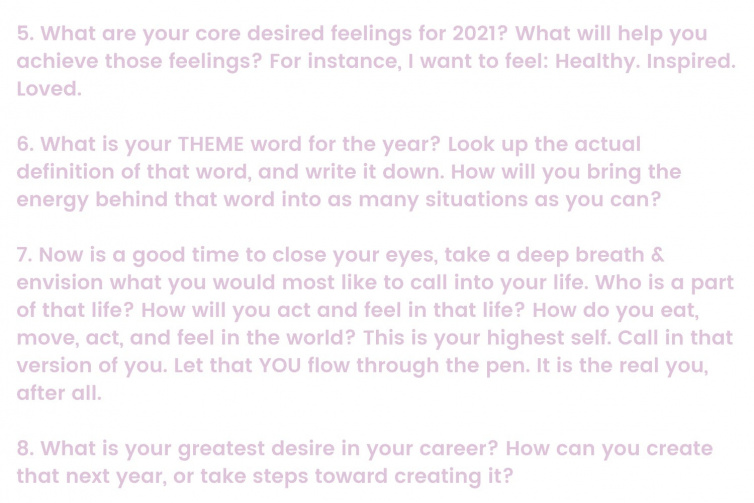 15 intention setting prompts to ring in 2021! 🕊 | The Balanced Blonde